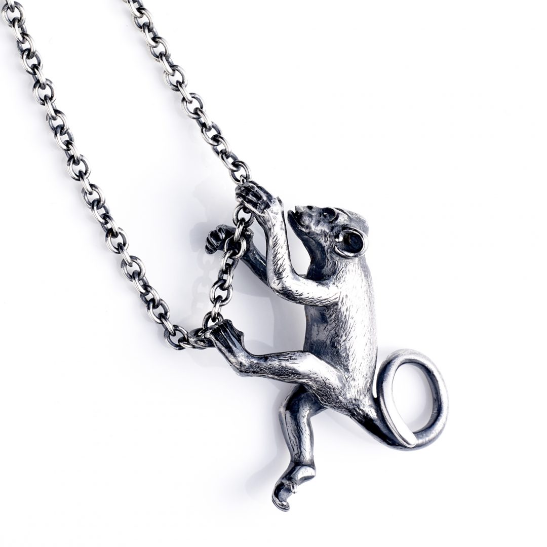 monkey necklace - Chris Hawkins Jewellery